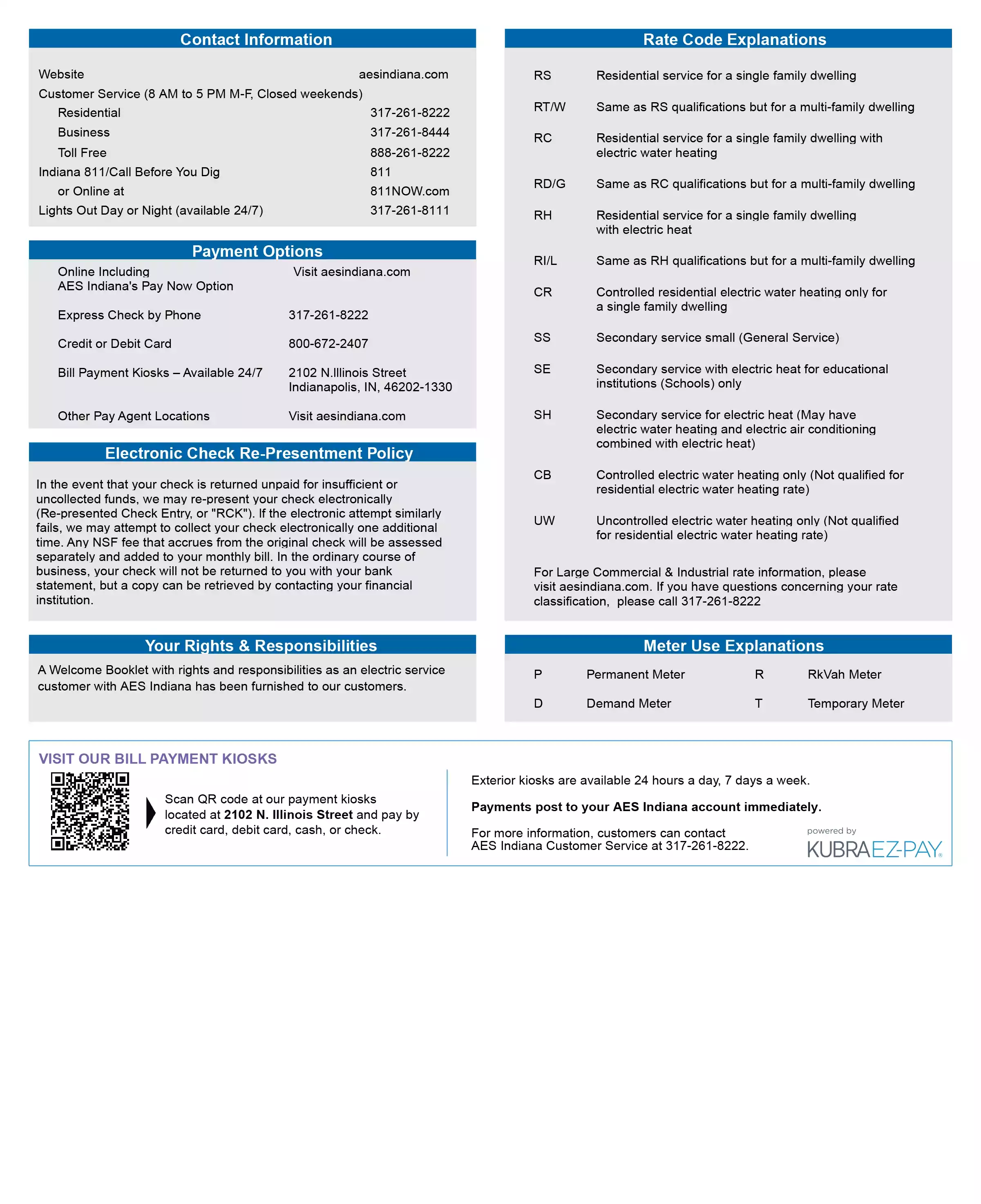 How to read your bill | AES Indiana